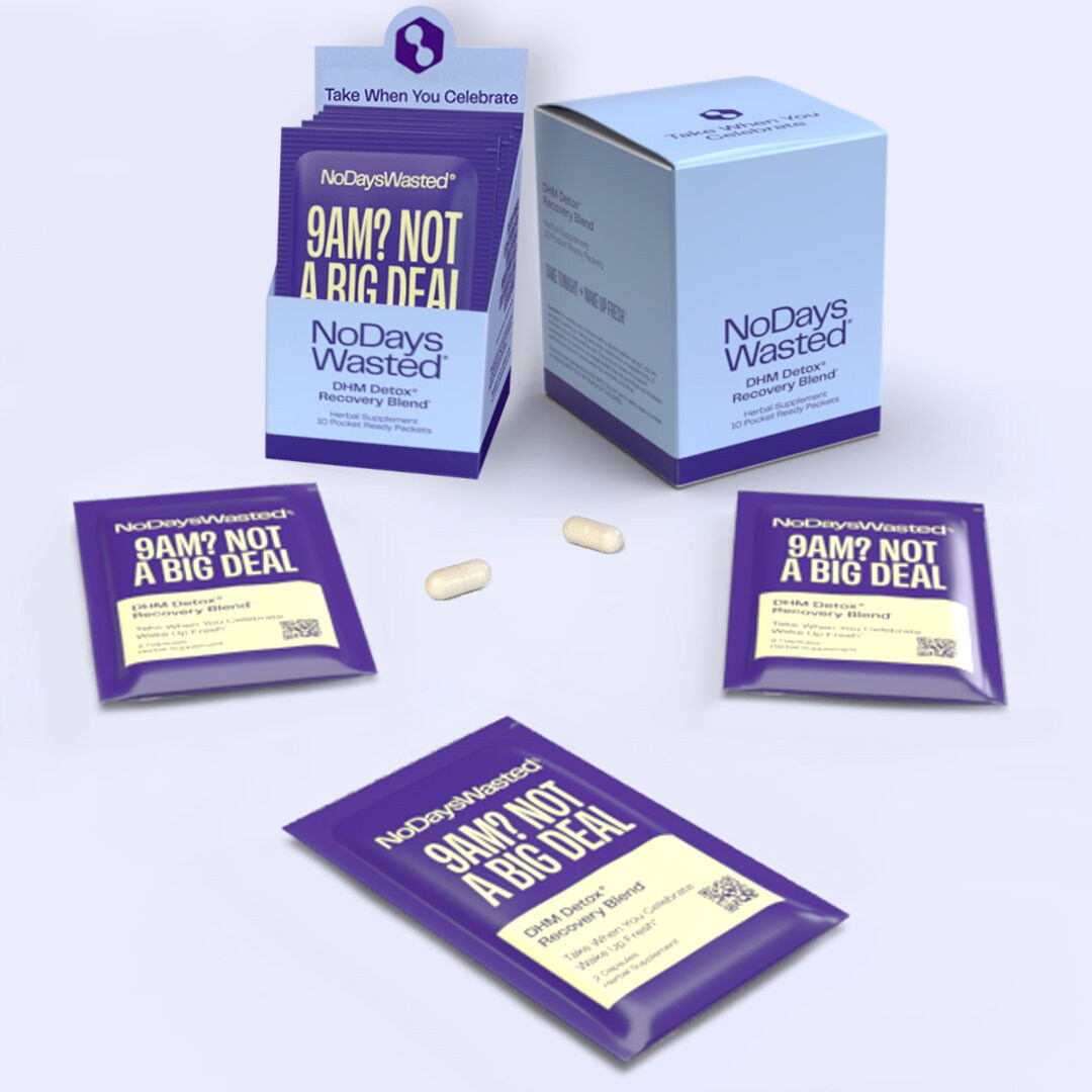 DHM Detox - Recovery Blend - the Vitamin for When You Drink - Take ...