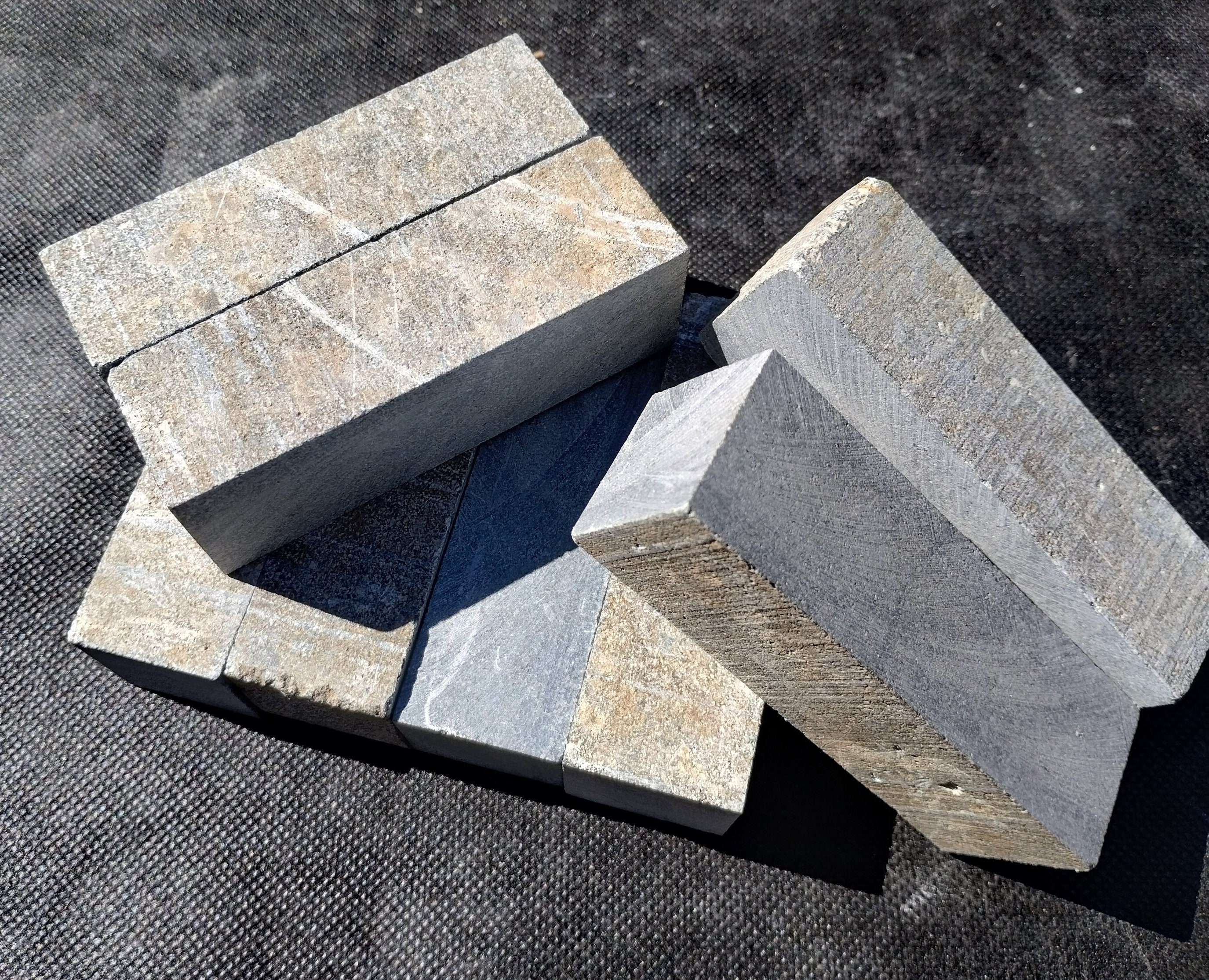 8 Pcs Soapstone Set 4"x1.5"x1.5" Blocks Blanks Raw Virginia Steatite ...