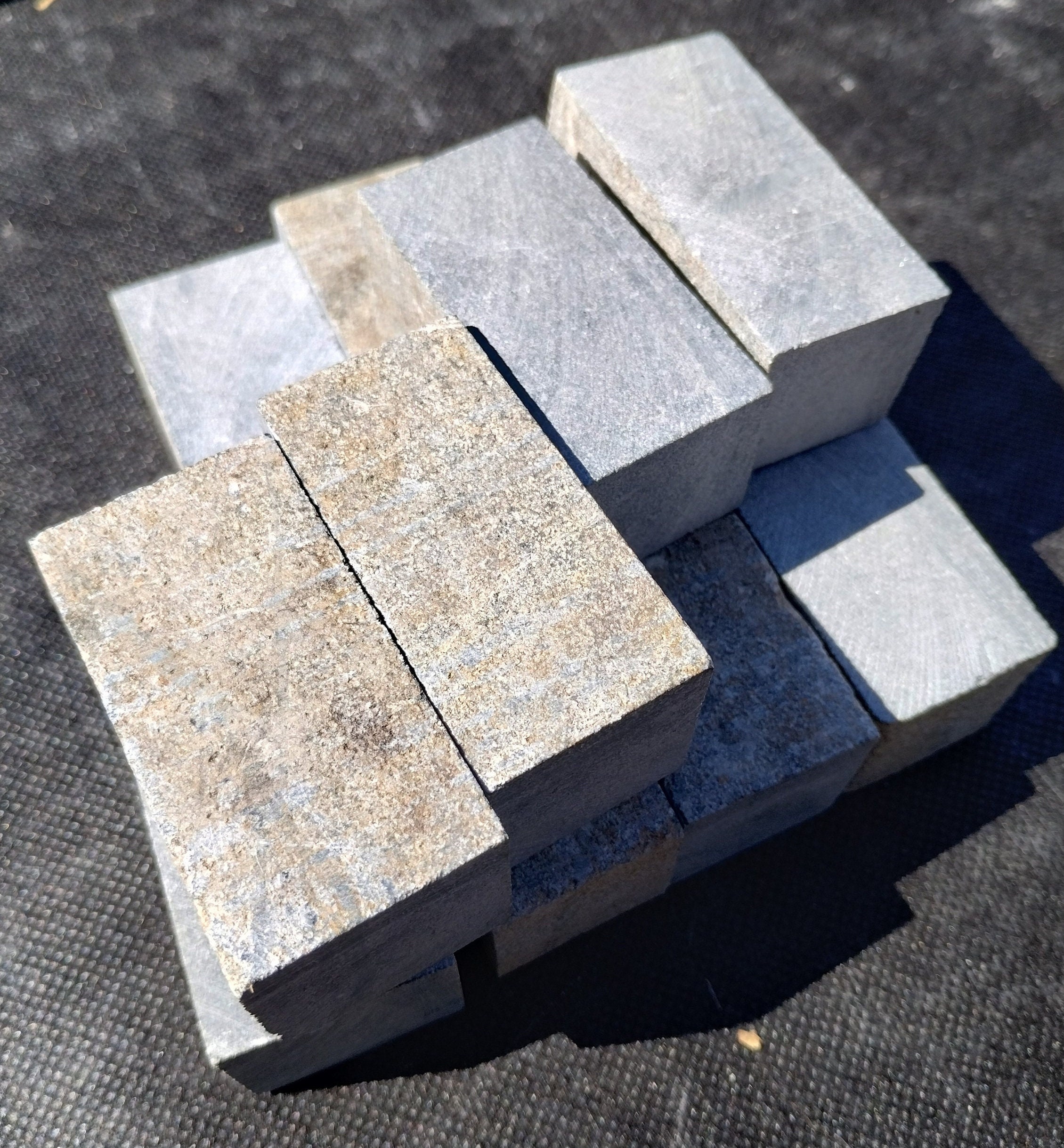 12 Pcs Soapstone Set 2.5"x1.25"x1.25" Blocks Blanks Raw Virginia ...