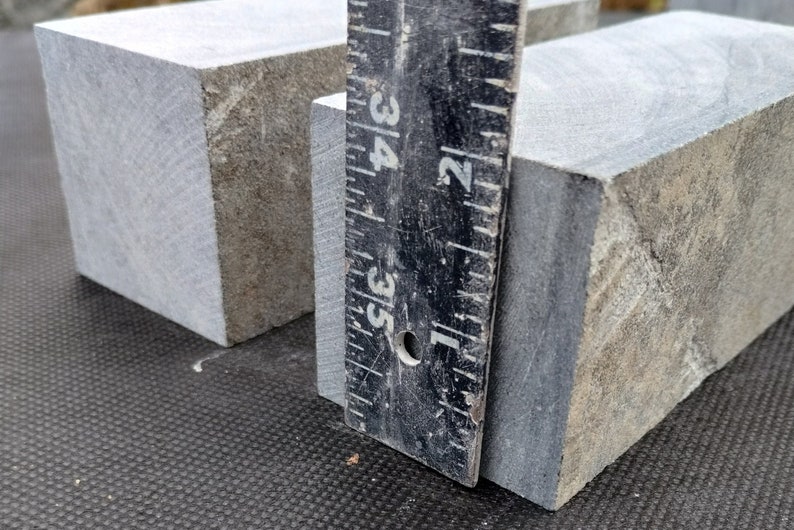 Soapstone Set 2 Pcs 5x2x2 Blocks Blanks Raw Virginia Steatite Pipestone ...