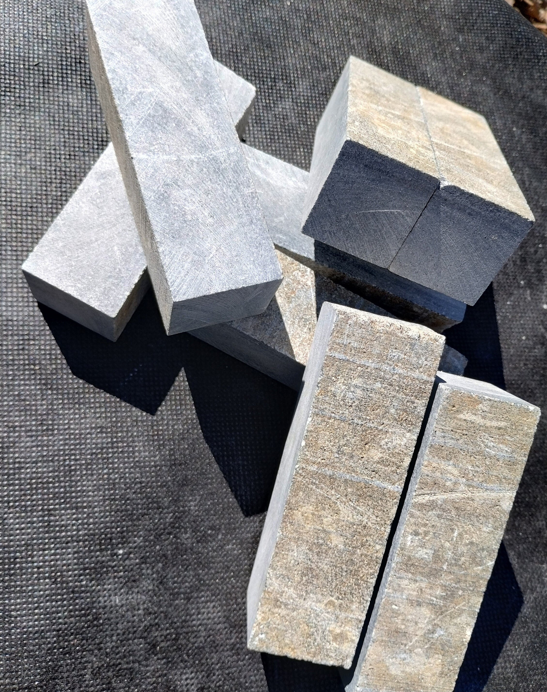 8 Pcs Soapstone Set 4"x1.5"x1.5" Blocks Blanks Raw Virginia Steatite ...
