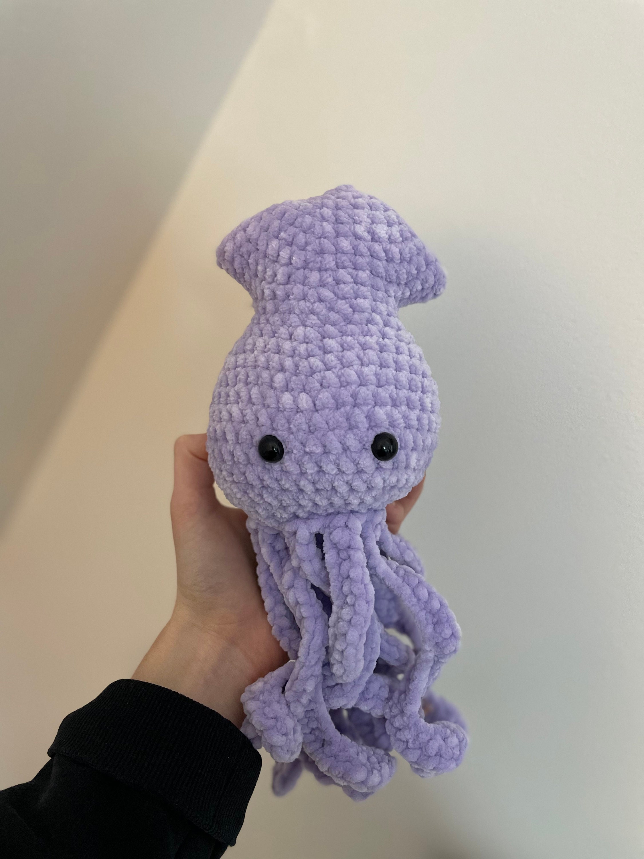 Crochet Squid Plushie Amigurumi Plushie - Etsy