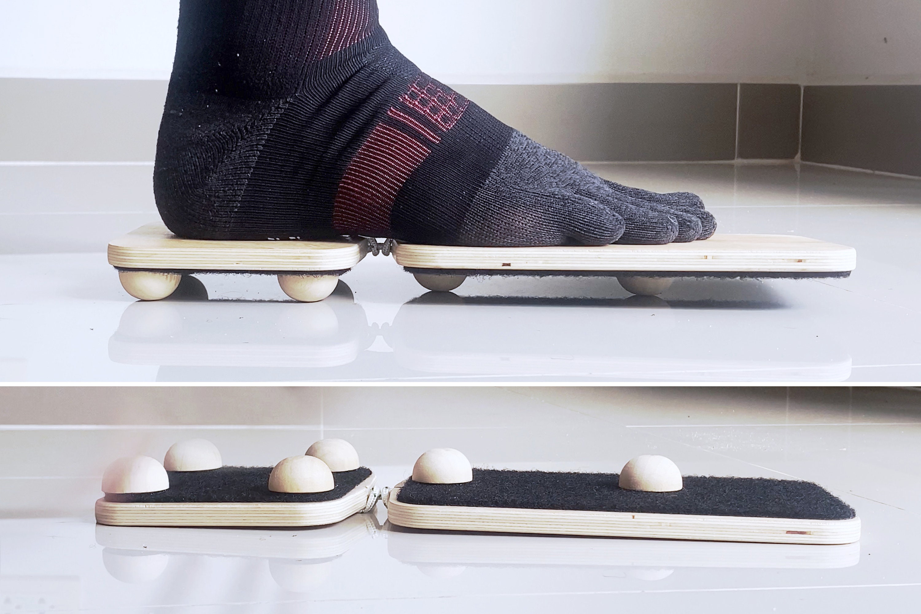 Foot Exerciser Balance Board Foot Training Wobble Board Treats Prevents ...