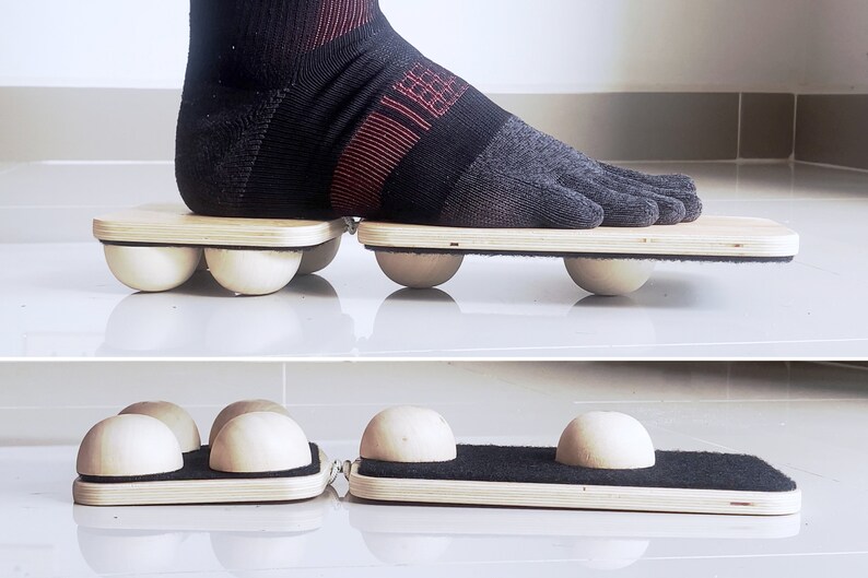 Foot Exerciser Balance Board Foot Training Wobble Board Treats Prevents ...