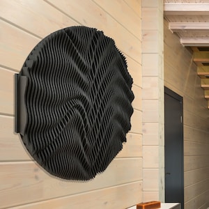 Round Parametric Wall Decor| Circle Wall Decor | 3D Handcrafted Large ...