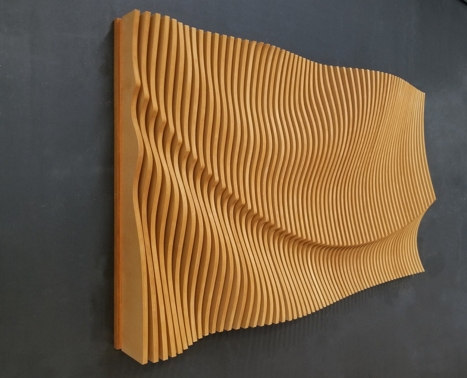 Wall Hangings, Parametric Large Wood Wall Art - Etsy