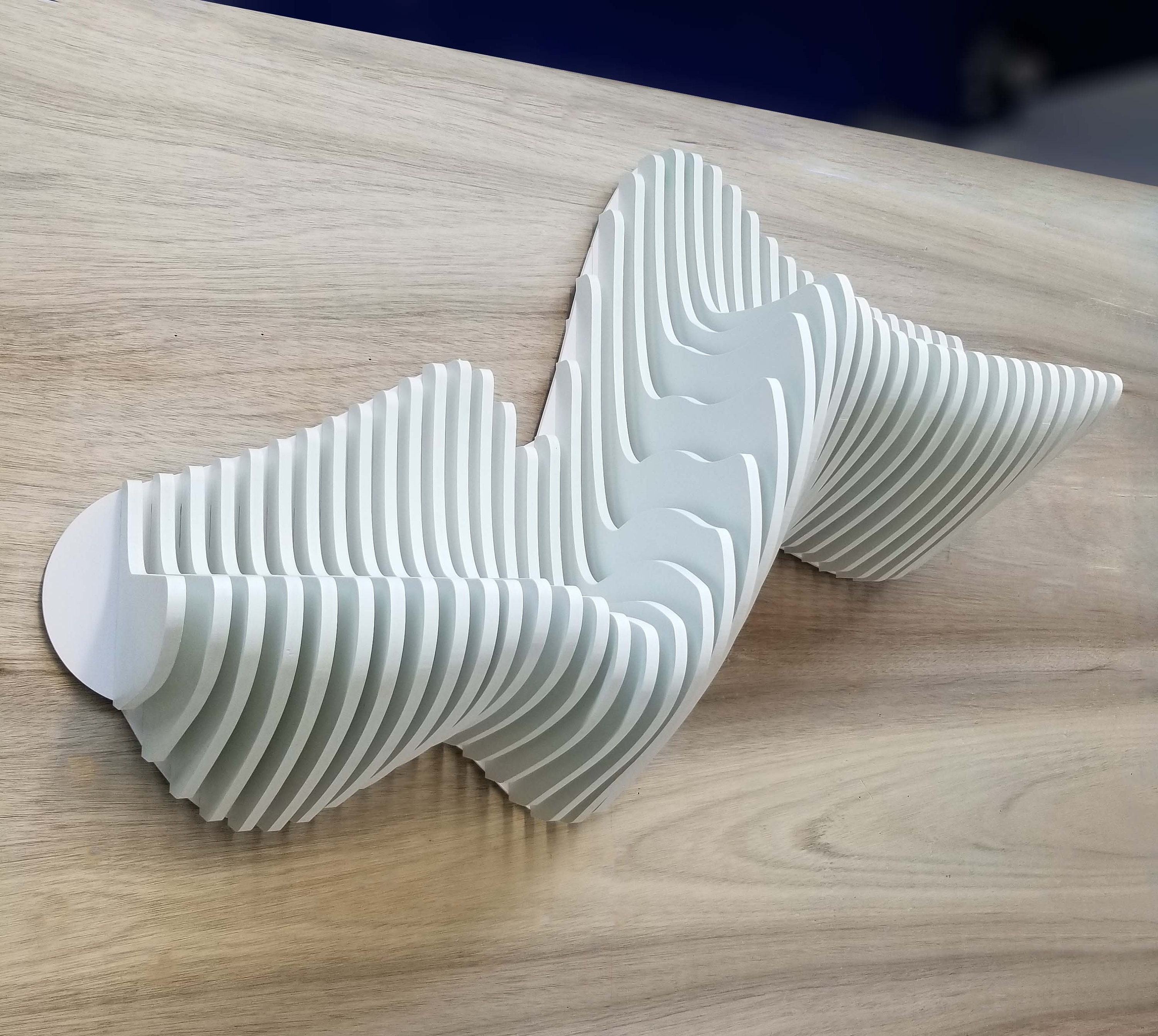 Parametric Wood Shelf 3D Large Wall Hangings Living Room - Etsy Canada