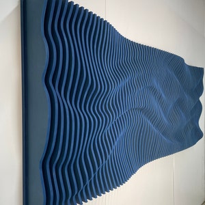 Wall Hangings Parametric Wood Wall Art Large Wall Decor - Etsy