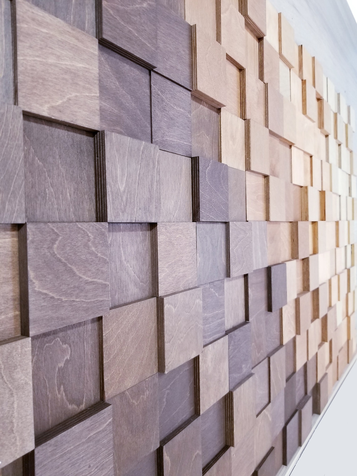 Wooden Wall Tiles Cube Panel Architectural Wooden Tiles - Etsy