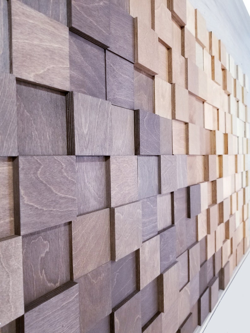 Wooden Wall Tiles Cube Panel Architectural Wooden Tiles - Etsy