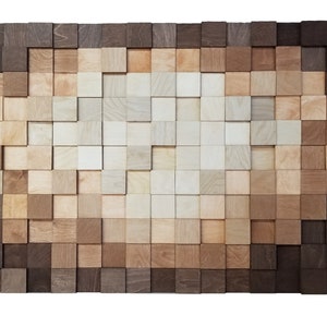 Wooden Wall Tiles, Cube Panel | Architectural Wooden Tiles | Living ...