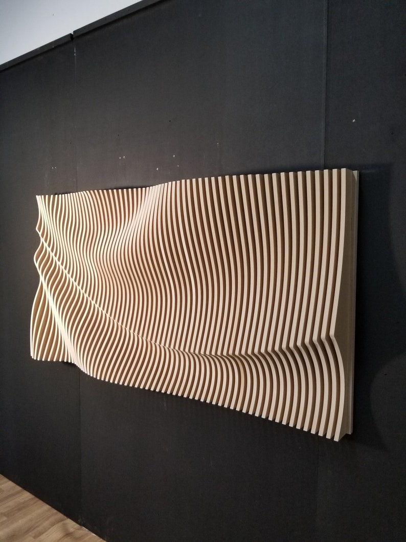Wall Hangings, Parametric Large Wood Wall Art - Etsy