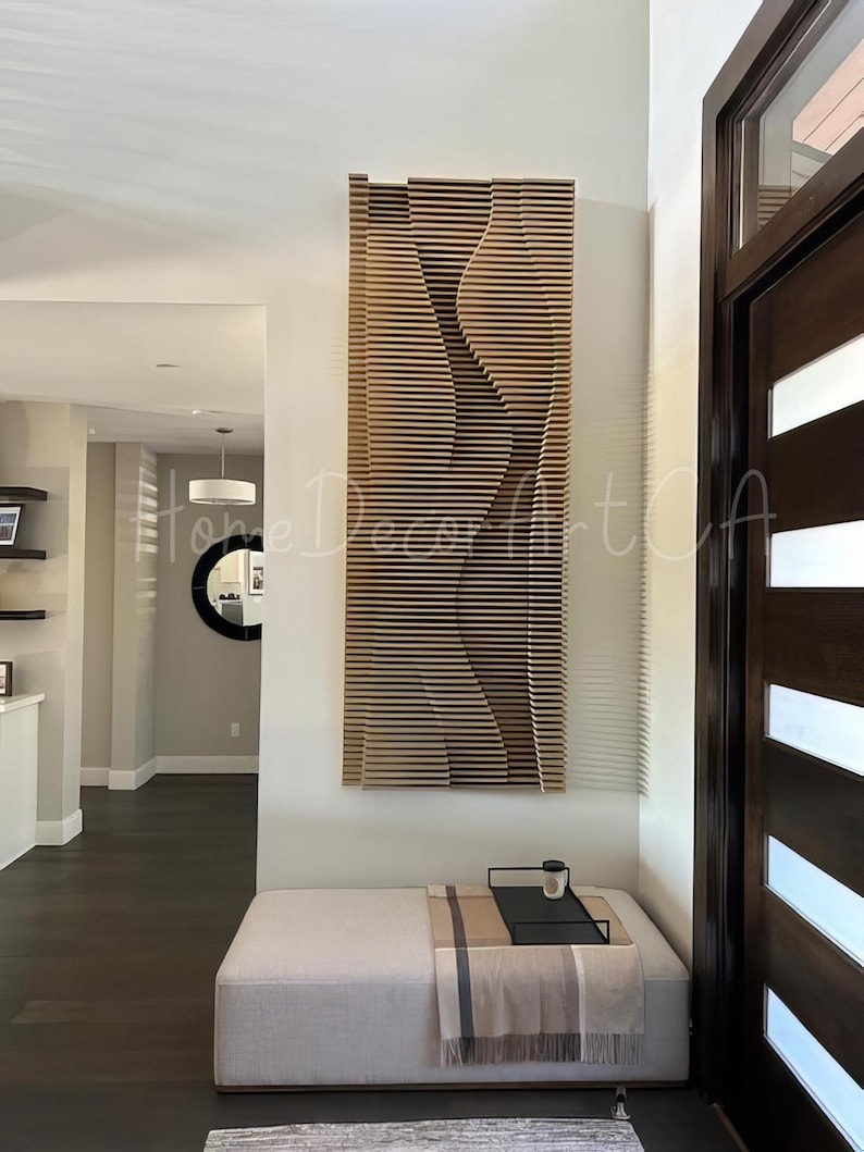 New Design Parametric Decor, Acoustic Pane, Wall Hangings | Wood Wall ...