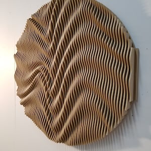 3D Abstract Wall Decor for Living Room, Modern Customizable Wood ...