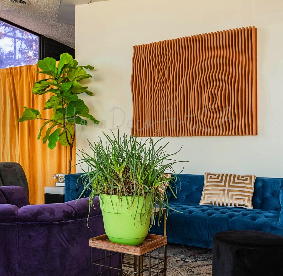 Wave Parametric Art Large Wall Hangings Wave Wall Décor Sound Proof ...