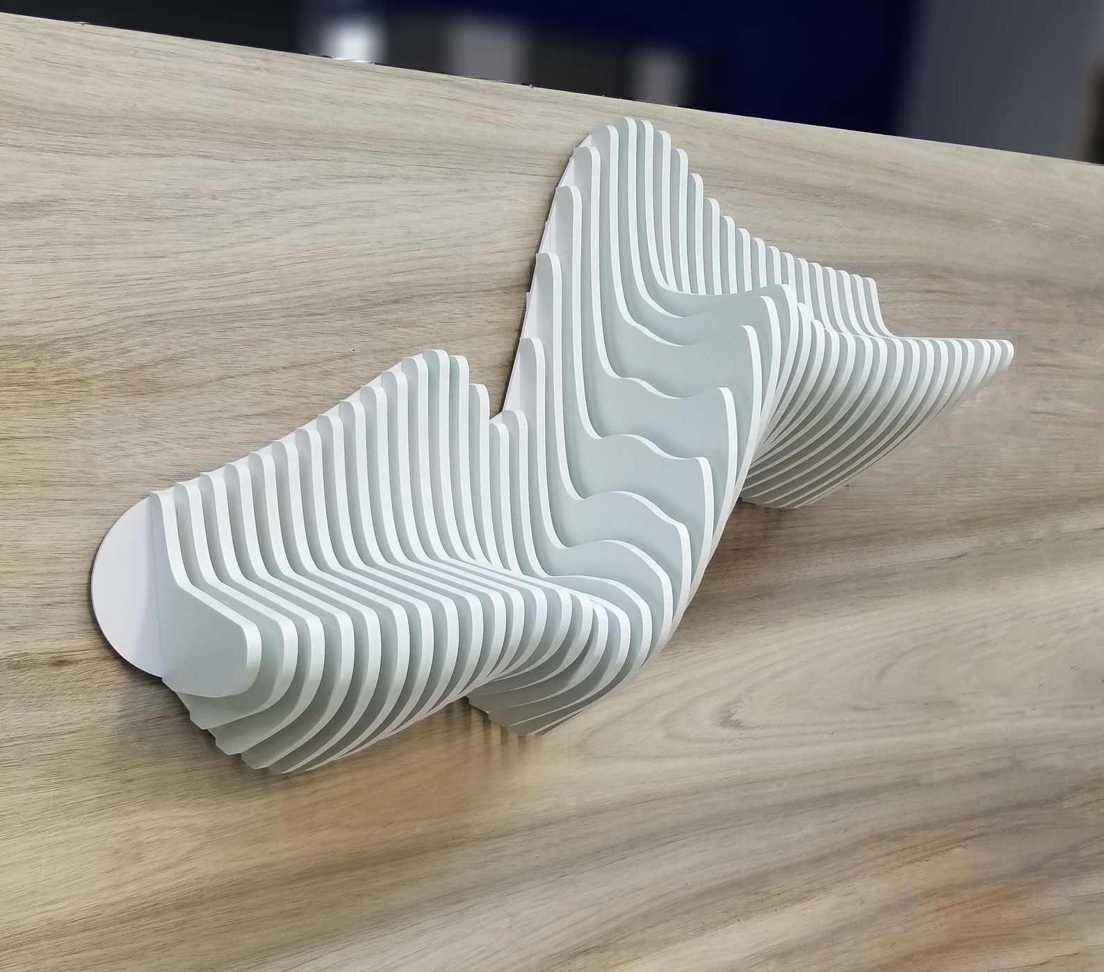 Parametric Wood Shelf 3D Large Wall Hangings Living Room - Etsy Canada