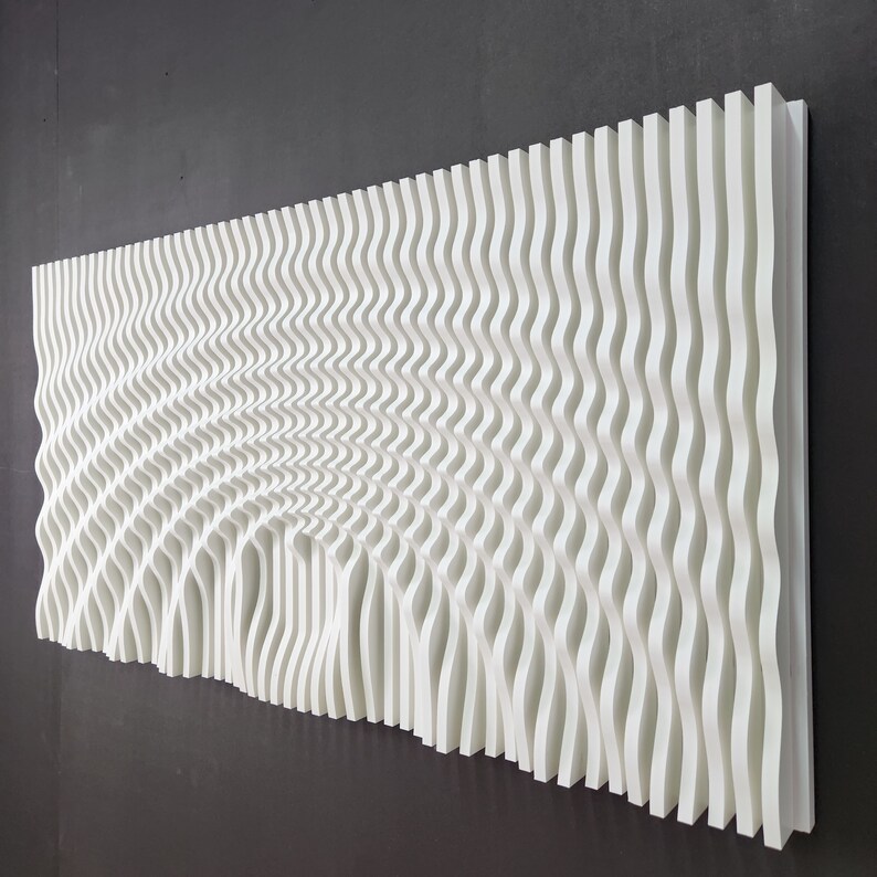Parametric Decor 3D Acoustic Panel Art Wall Sculpture - Etsy