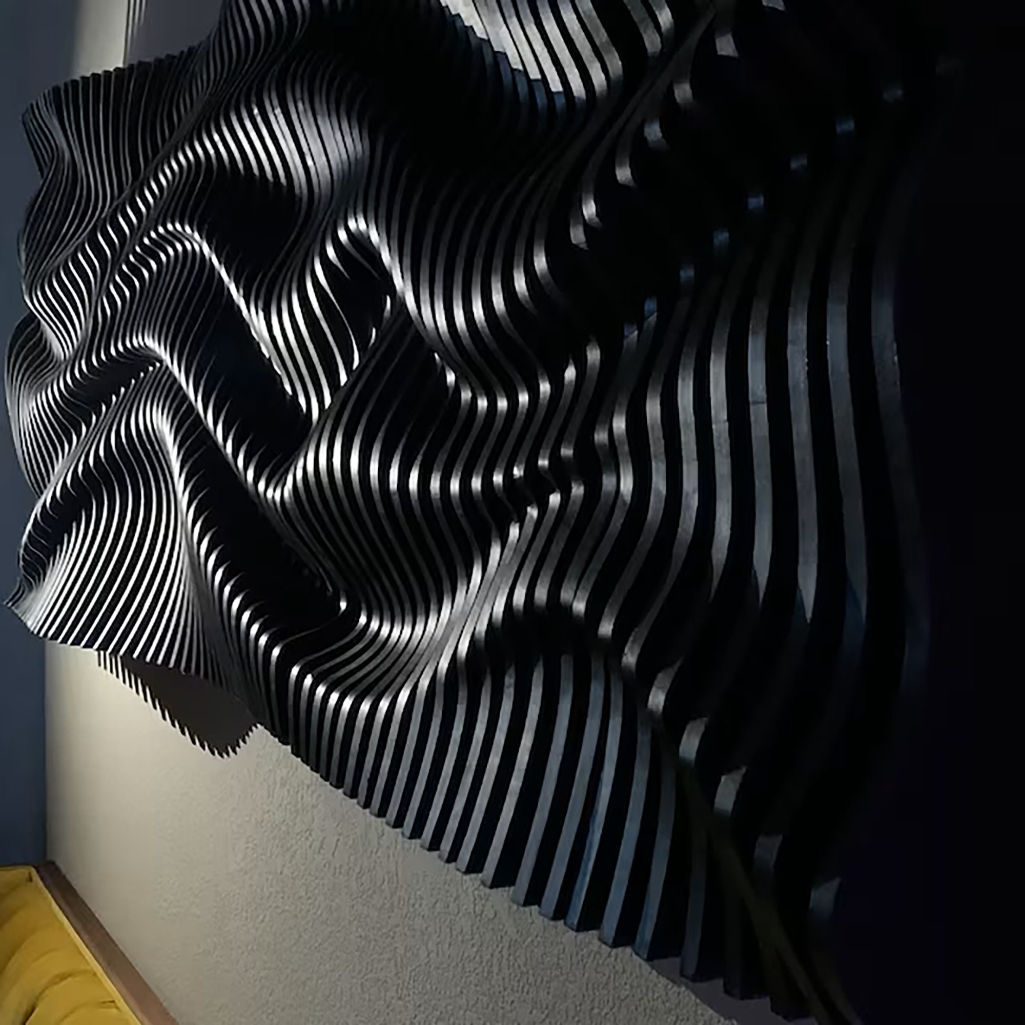 Parametric Wall Art, 3D Wall Sculpture | Handcrafted Large Wall ...