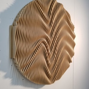 Round Parametric Wall Decor| Circle Wall Decor | 3D Handcrafted Large ...