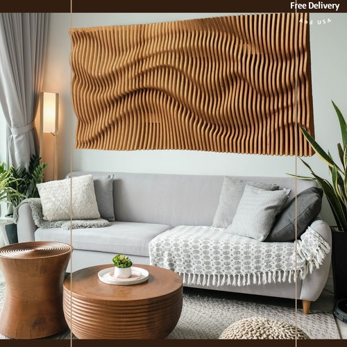 Parametric 3D Wave Wall Sculpture - Etsy