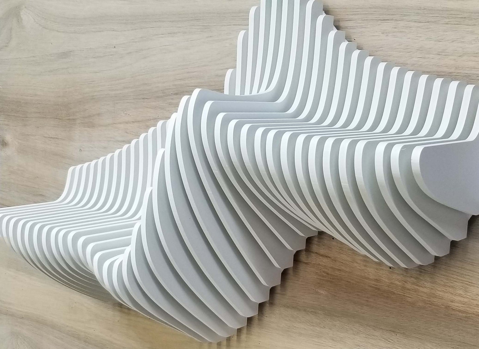 Parametric Wood Shelf 3D Large Wall Hangings Living Room - Etsy Canada