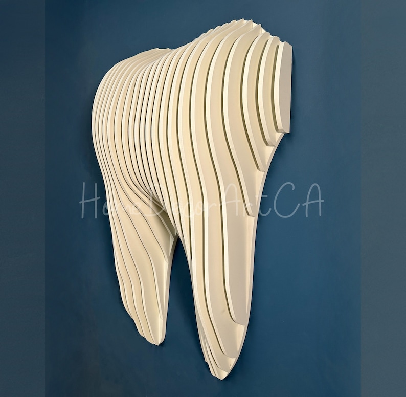 Parametric Tooth 3D Wall Art: Modern Dental Office Decor - Etsy