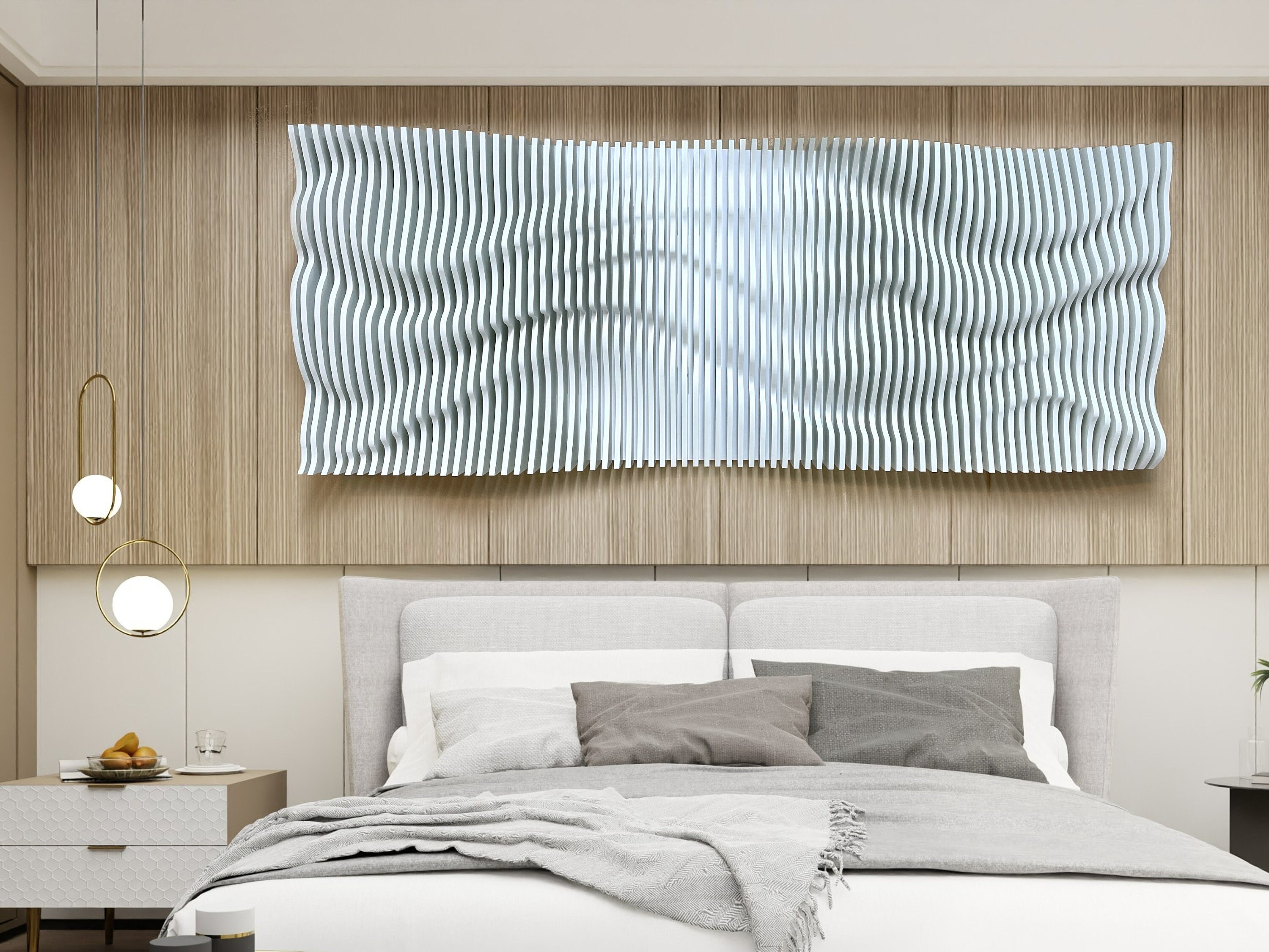 Parametric Wall Art, 3D Wall Sculpture | Handcrafted Large Wall ...