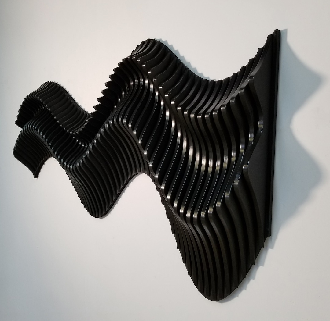 Parametric Wall Art, Wood Wall Art | 3D Large Wall Hangings | Living ...