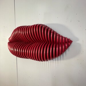 Parametric Stylish Lips 3D Wall Art Large Lips Wall - Etsy