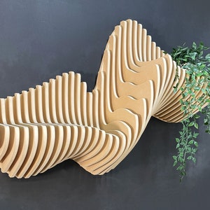 Large Parametric Shelf | Floating Shelf | Office Decorations - Etsy