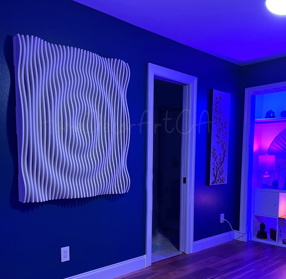 Wave Art: Stylish Spa & Salon Decor, Acoustic Wall Hangings, Parametric ...