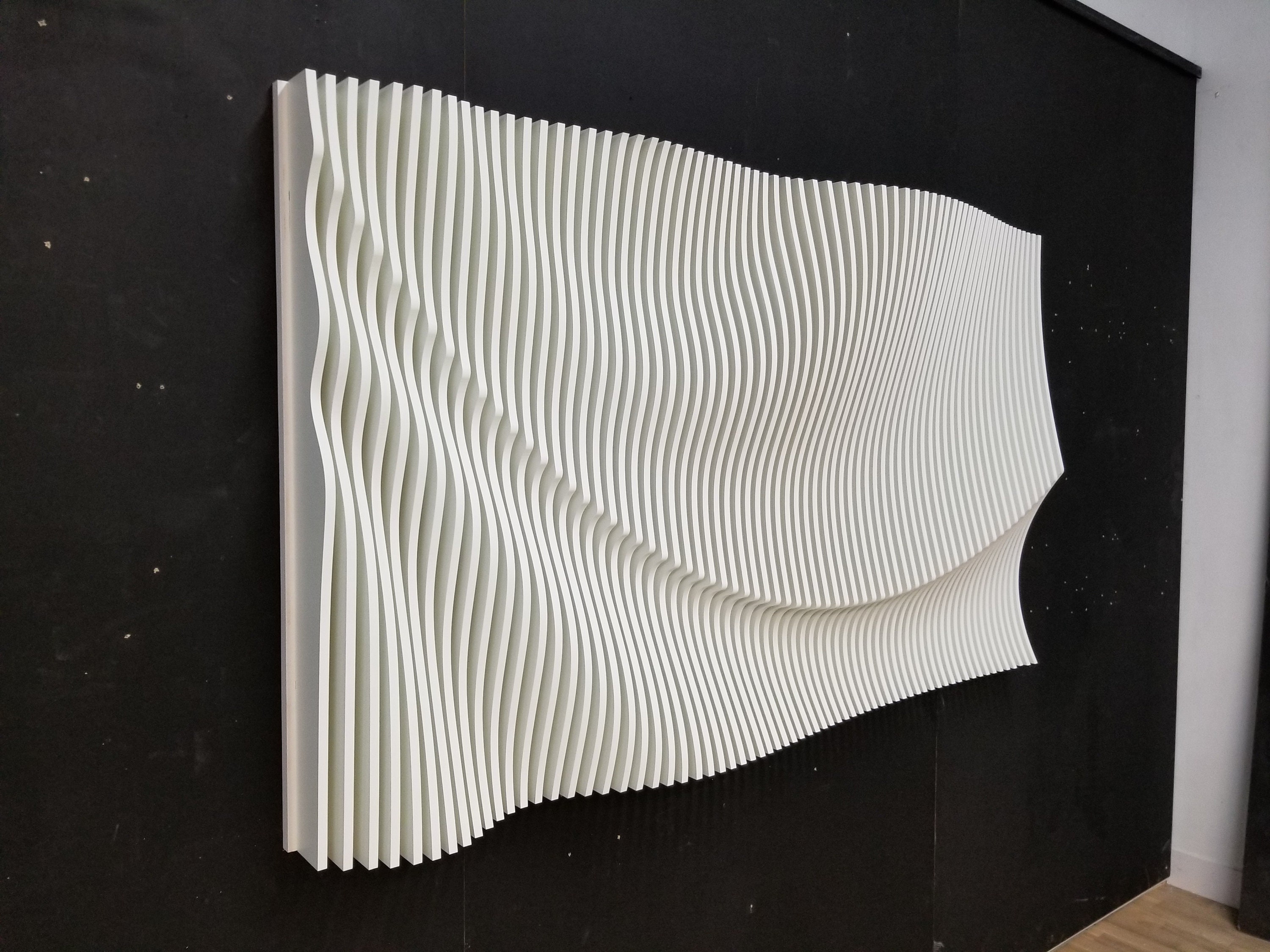 Wall Hangings, Parametric Large Wood Wall Art - Etsy