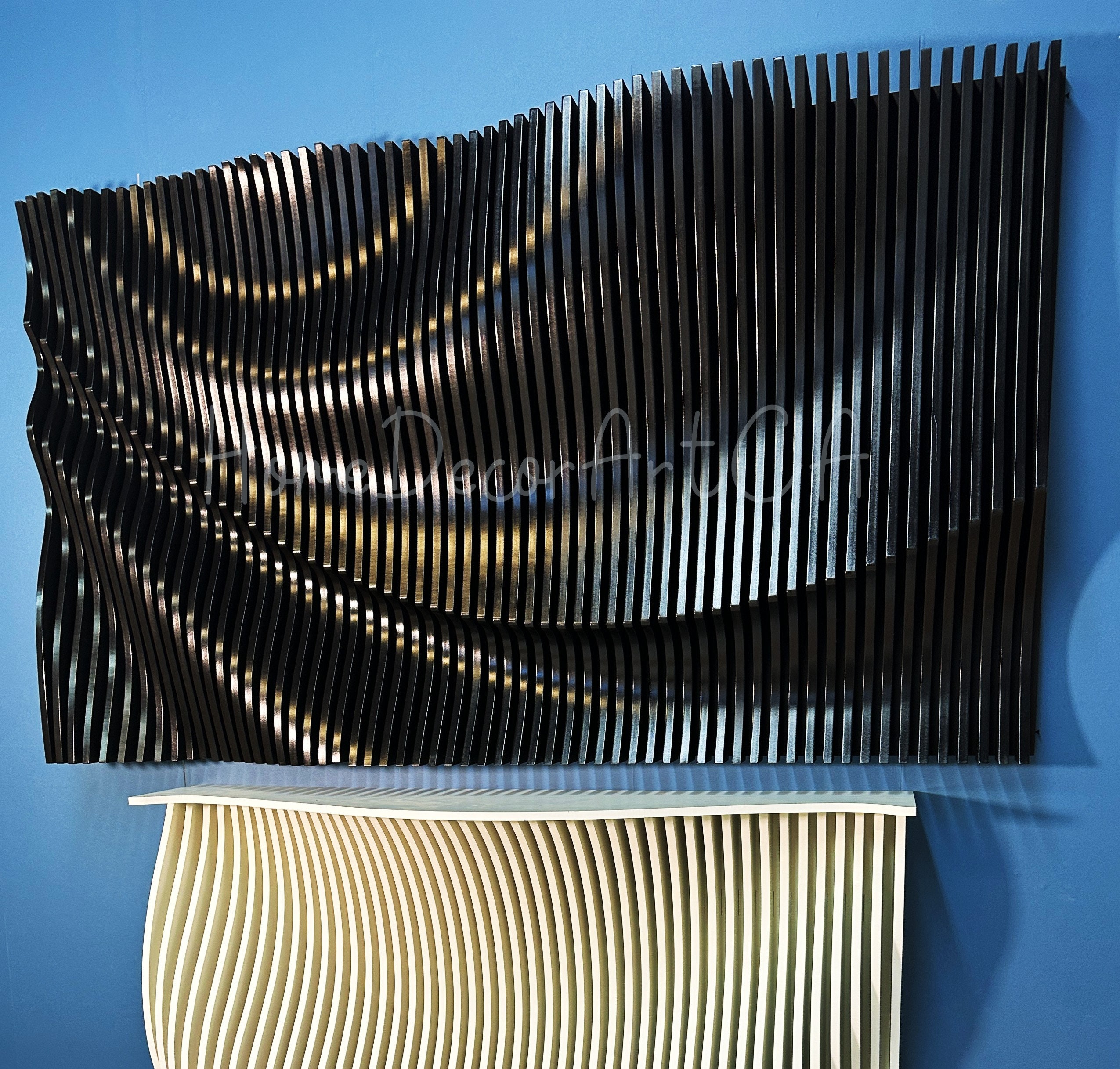 Wall Hangings, Parametric Large Wood Wall Art - Etsy