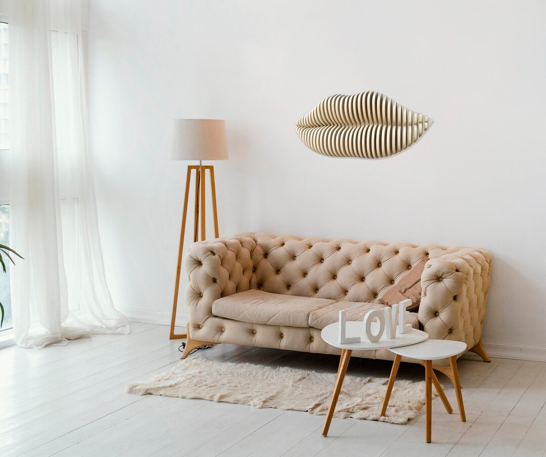 Parametric Lips 3D Wall Art Large Lips Wall Hangings - Etsy