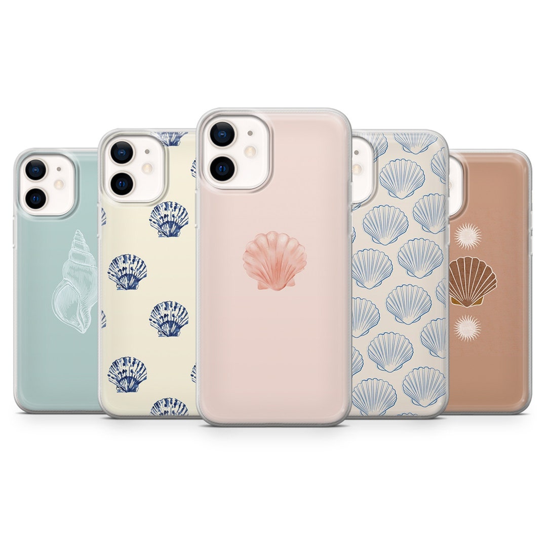 Sea Shell Phone Case Ocean Vibes Nautical Cover for iPhone 16, 15, 14 ...