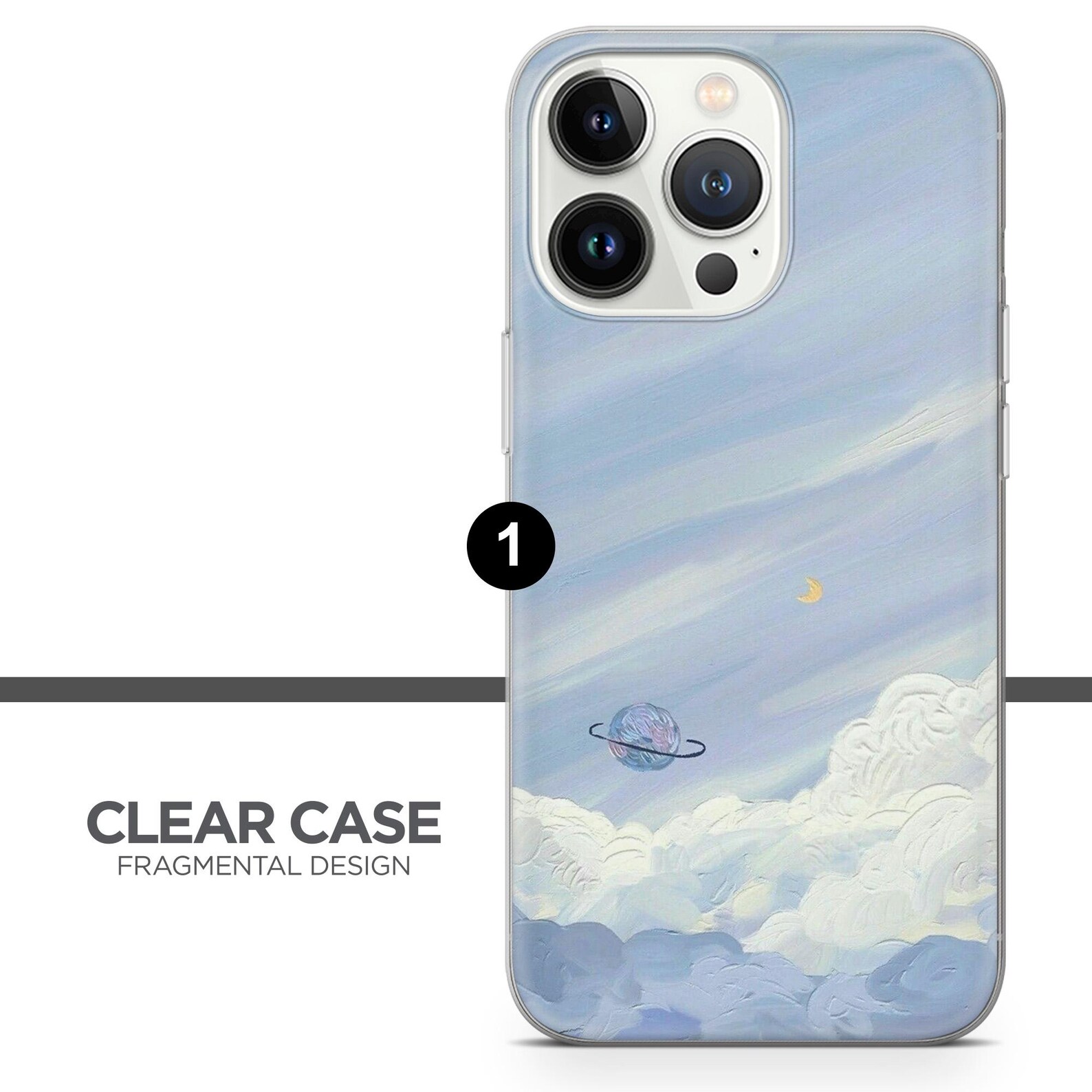 Pale Blue Phone Case Cute Soft Pastel Blue Cover for iPhone 16, 15, 14 ...