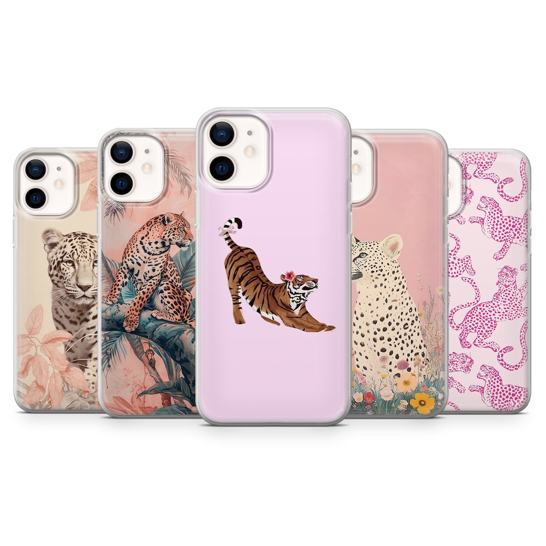 Leopard Phone Case Cheetah Jaguar Glamour Cover for iPhone 16, 15, 14 ...