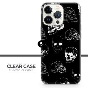 Skeleton Bones Phone Case Creepy Skull Cover for iPhone 16, 15, 14, 13 ...