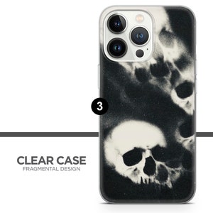 Skeleton Bones Phone Case Creepy Skull Cover for iPhone 16, 15, 14, 13 ...