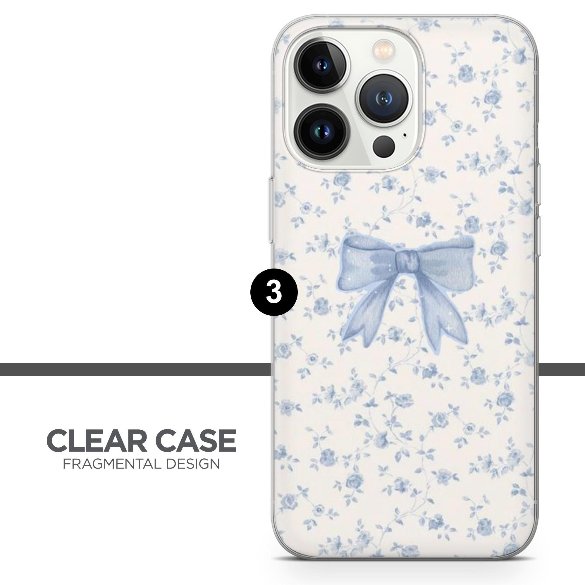 Pale Blue Phone Case Cute Soft Pastel Blue Cover for iPhone 16, 15, 14 ...