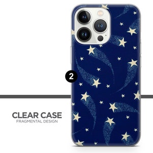 Blue Stars Phone Case Night Sky Universe Cover for iPhone 16, 15, 14 ...