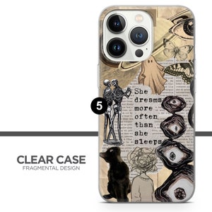 Grunge Punk Phone Case Edgy Cover for iPhone 17, 16, 15, 14, 13, 12 ...