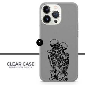 Skeleton Bones Phone Case Creepy Skull Cover for iPhone 16, 15, 14, 13 ...
