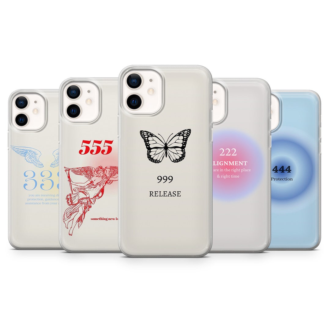 Angel Numbers Phone Case Numerology Angelic Cover for iPhone 16, 15, 14 ...