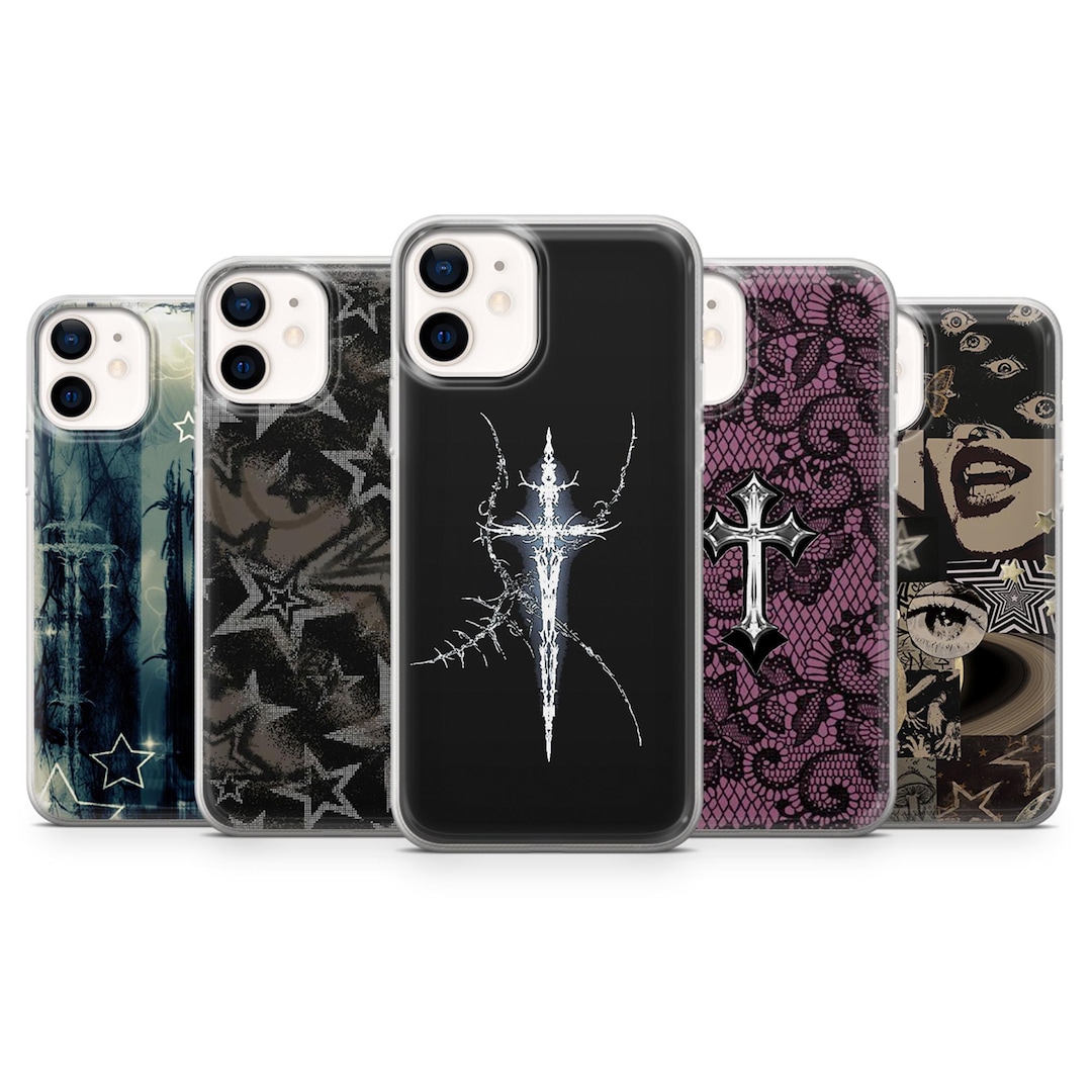 Goth Emo Phone Case Sigilism Cyber Gothcore Cover for iPhone 16, 15, 14 ...