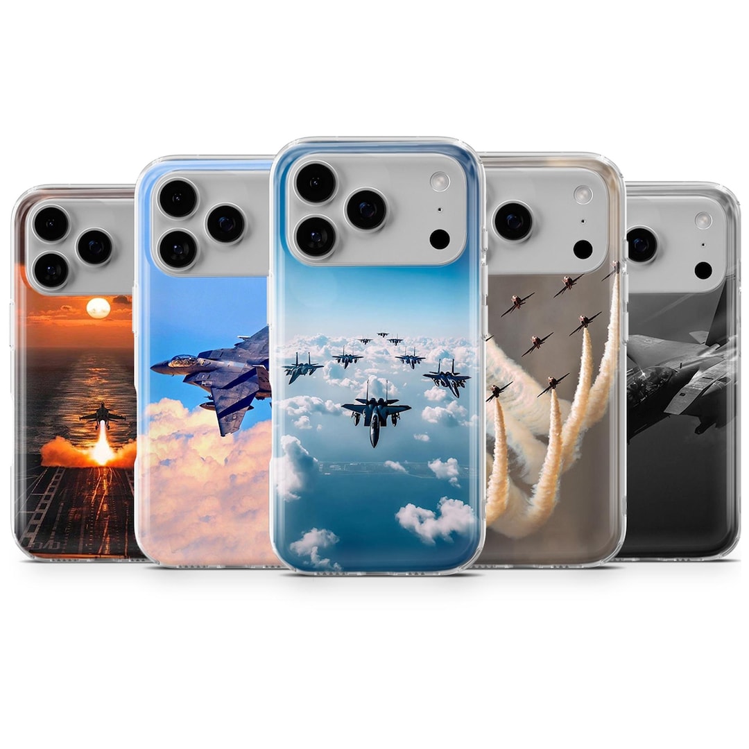 Airplane Phone Case Fighter Jet Aviation Cover – Fits iPhone 17, 16, 15 ...