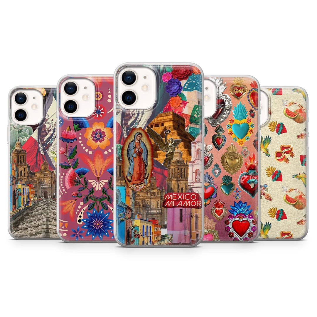 Mexican Art Phone Case Mexico Aesthetic Travel Cover for iPhone 16, 15 ...