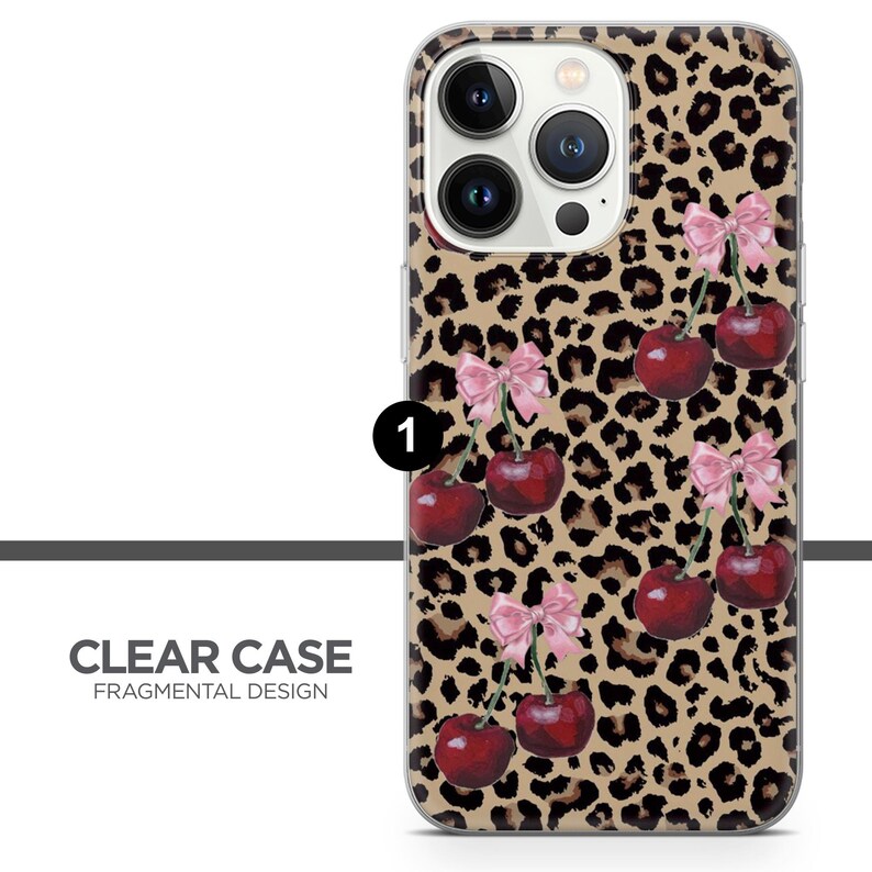 Leopard Print Phone Case Cheetah Spots Cover for iPhone 16, 15, 14, 13 ...