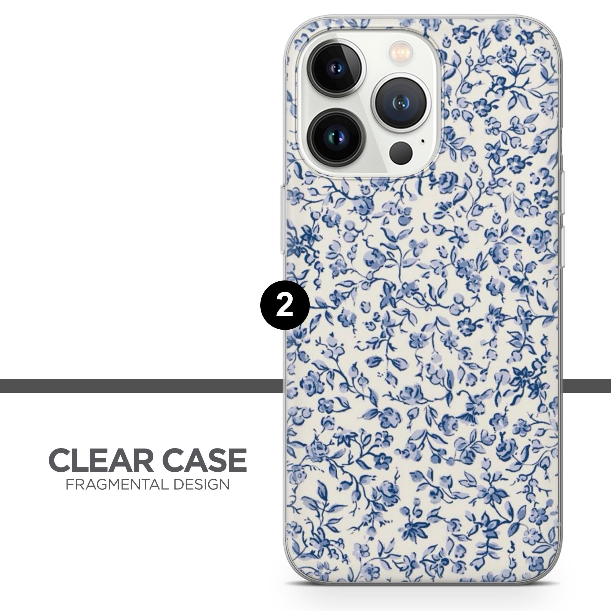 Pale Blue Phone Case Cute Soft Pastel Blue Cover for iPhone 16, 15, 14 ...