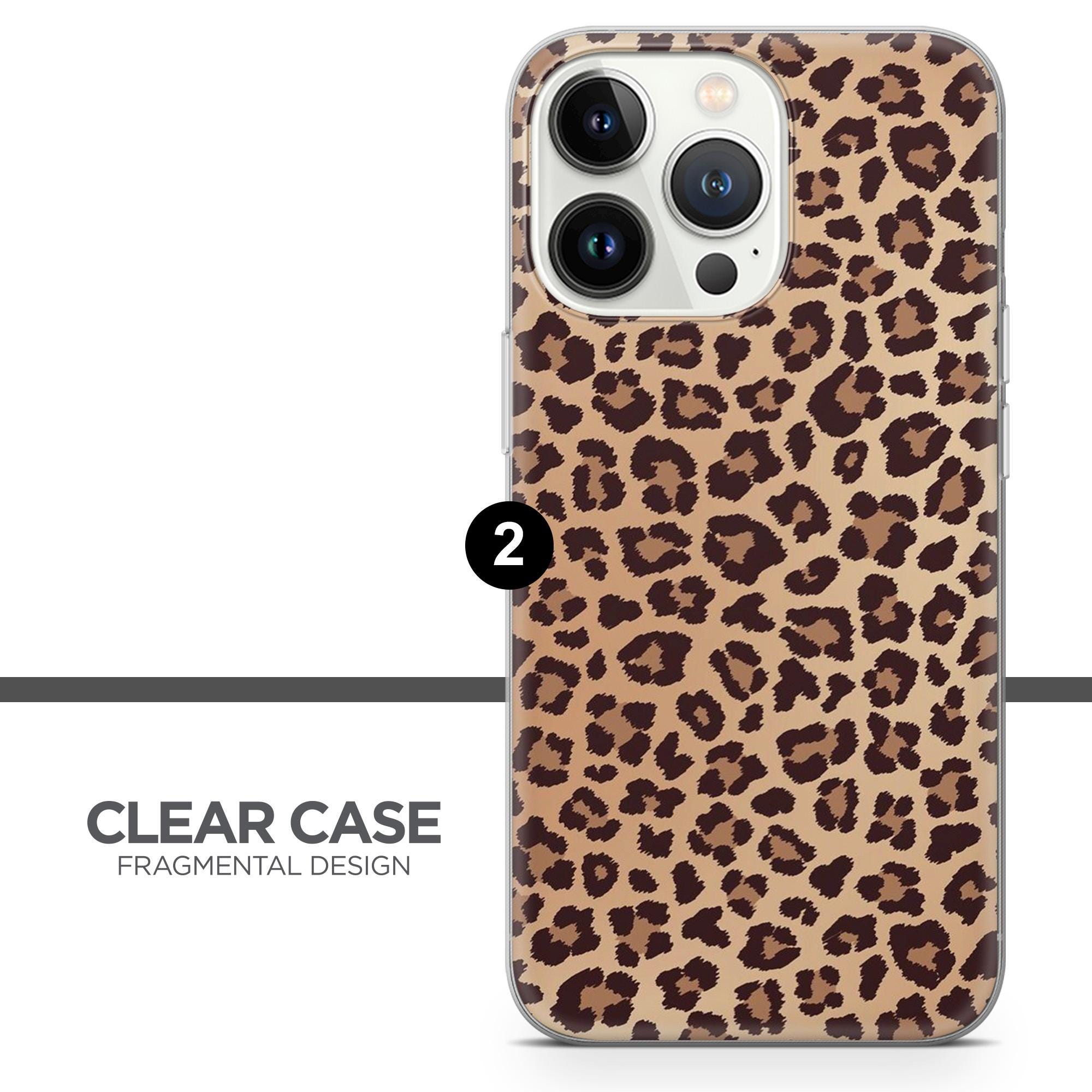 Leopard Print Phone Case Cheetah Spots Cover for iPhone 16, 15, 14, 13 ...